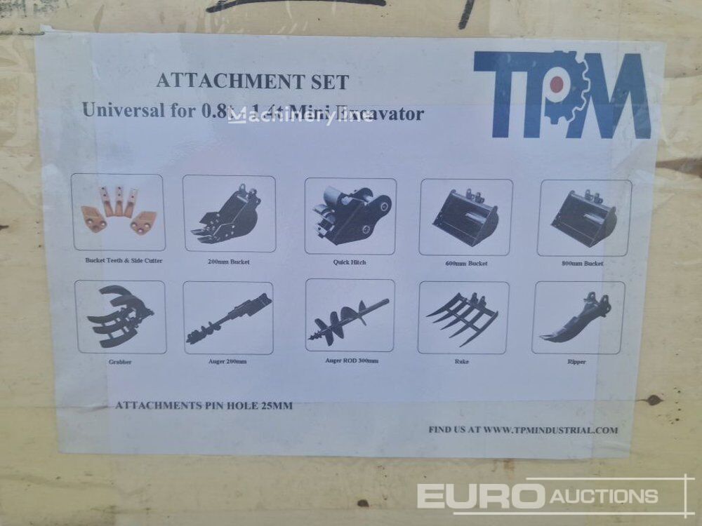 Prodaje se TPM Qty 10 5 Pcs Bucket Teeth With Bolts And Nuts, 8" Bukce zub kašike za mini bagera na aukciji