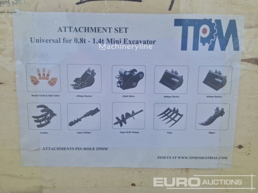 Prodaje se TPM Qty 10 5 Pcs Bucket Teeth With Bolts And Nuts, 8" Bukce zub kašike za mini bagera na aukciji