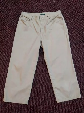 RALPH LAUREN PAMUČNE TRI ČETVRT ŽENSKE PANTALONE
