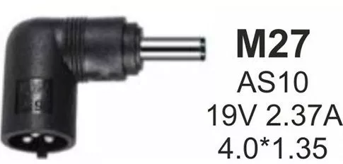 GEMBIRD CONNECTOR M27 - 4.0X1.35MM - 45W-19V-2.37A