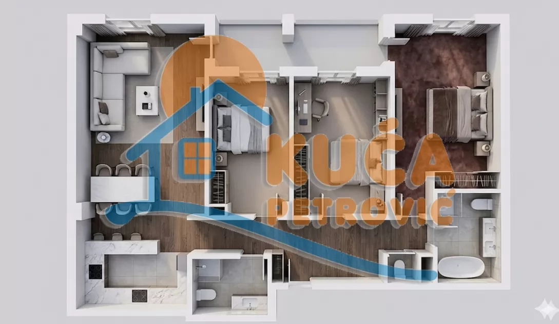 četvorosoban stan, 86.52 m2, Centar, Kneginje Ljubice ID: p-016648