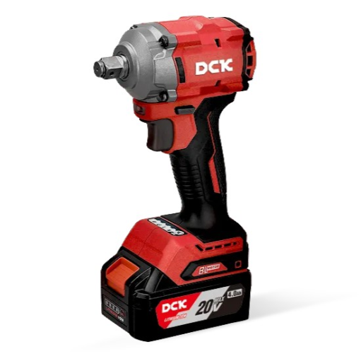 DCK KDPB358EK akumulatorski udarni ključ bez četkica, sa 2x4.0Ah baterijama i punjačem, 20V, 1/2"