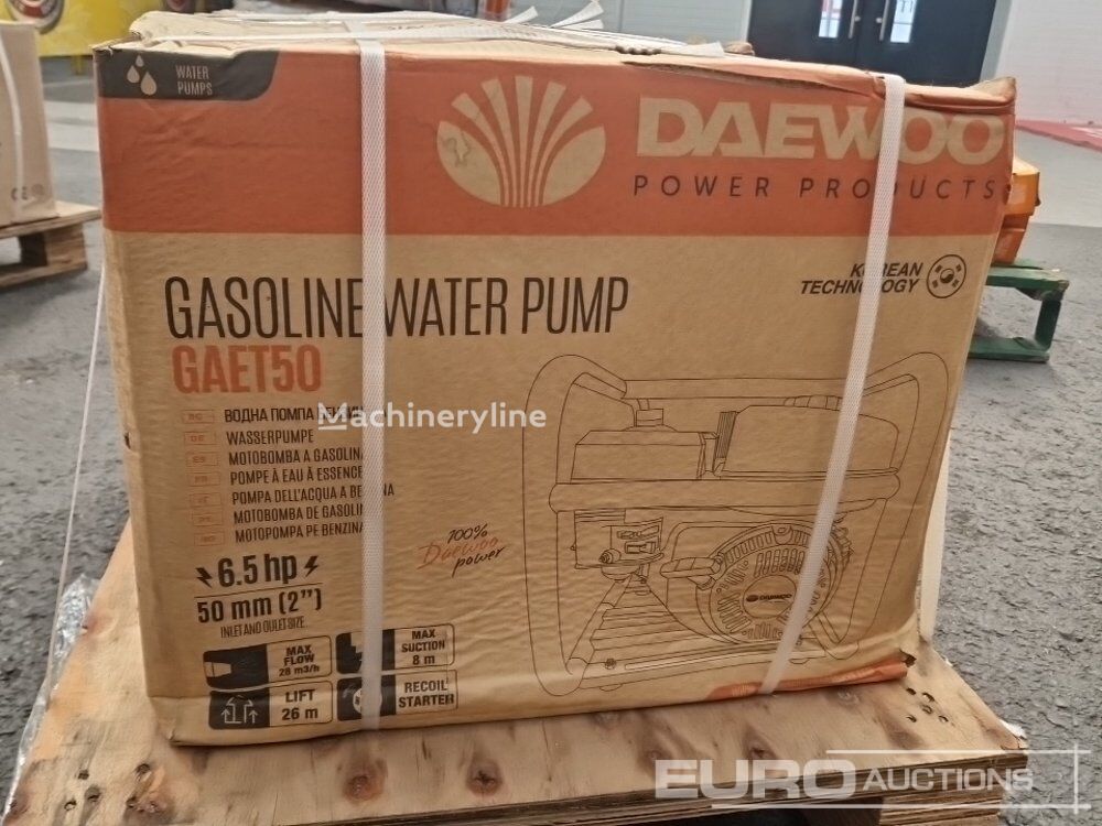 Prodaje se Daewoo GAET50 motornu pumpu na aukciji
