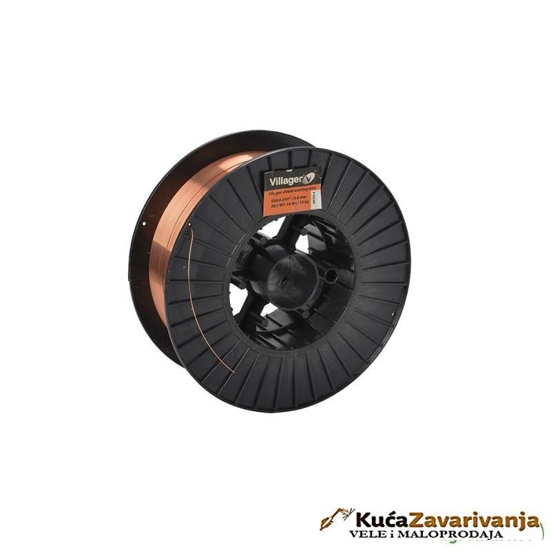 Žica za zavarivanje Villager 0.8 mm 5 kg ER70S-6 SG2 za MIG/MAG zavarivanje čelika
