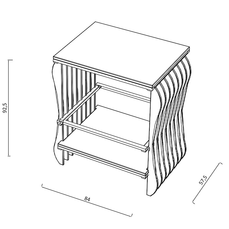 Sol Baby krevetac Maria, bukva 141,5x84x90,5