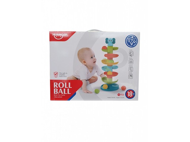 Tobogan spirala slon sa lopticama