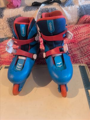 Oxelo,plavi roleri Play 3 za decu, 34-36, 215-225
