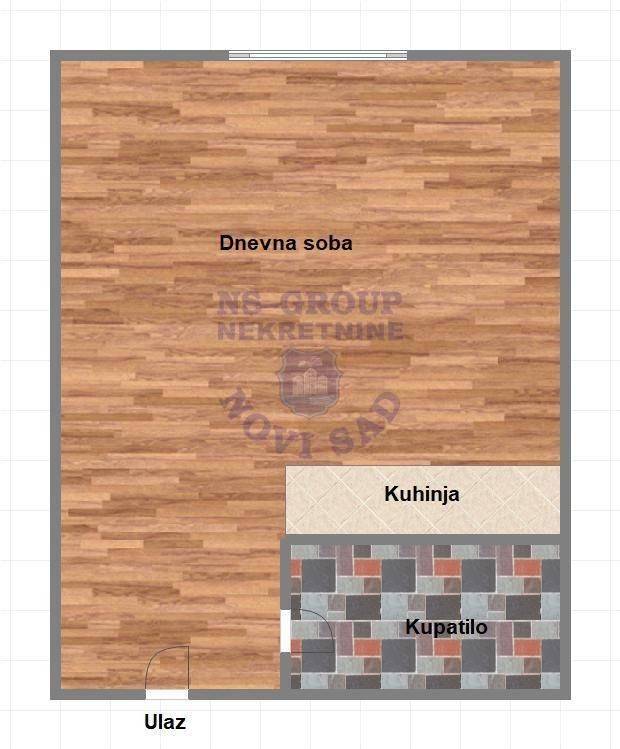 Jednosoban stan 26 m², Stari Telep, Novi Sad