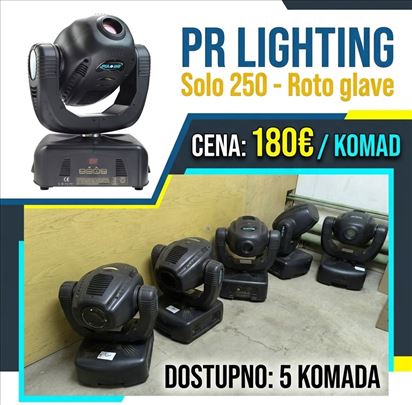 PR LIGHTING Solo 250 - Roto glave (Moving Head) -