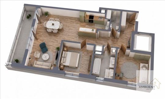Trosoban stan 90 m², Voždovac
