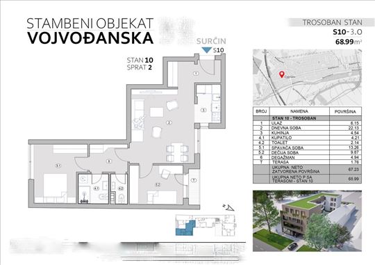 Novogradnja 2026, 3.0 stan-Surcin
