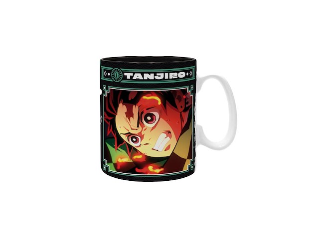 Šolja - Demon Slayer, Tanjiro, Black and Green, Season 2, 460 ml