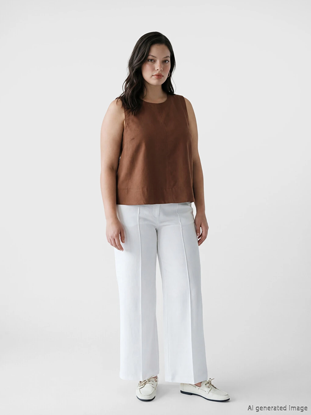 LCW Vision Bluza Od Mešavine Lana Sa Okruglim Izrezom