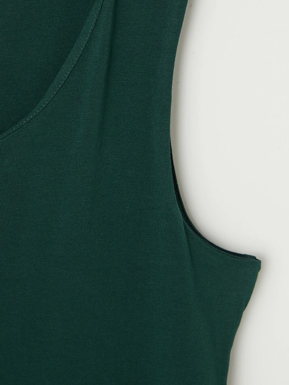 LCWAIKIKI Curve Plus Size U Izrez Ženska Top Majica Bez Rukava