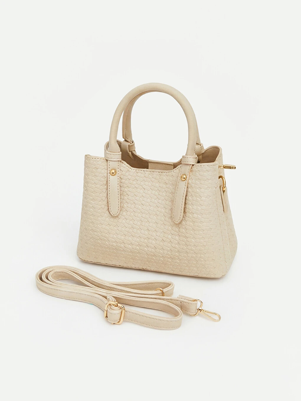 LCW ACCESSORIES Ženska Torba Za Rame Od Pletene Trske Sa Šarama