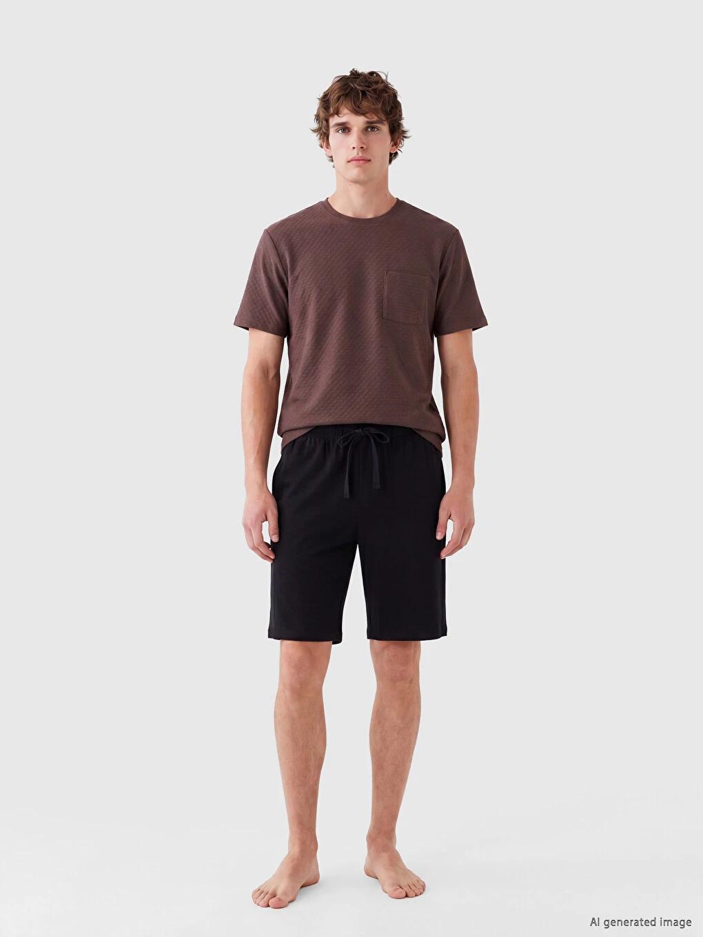 LC WAIKIKI Regular Fit Muški Kratki Komplet Pidžame