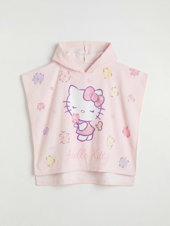 LCW HOME Hello Kitty Štampani Dečji Peškir Pončo