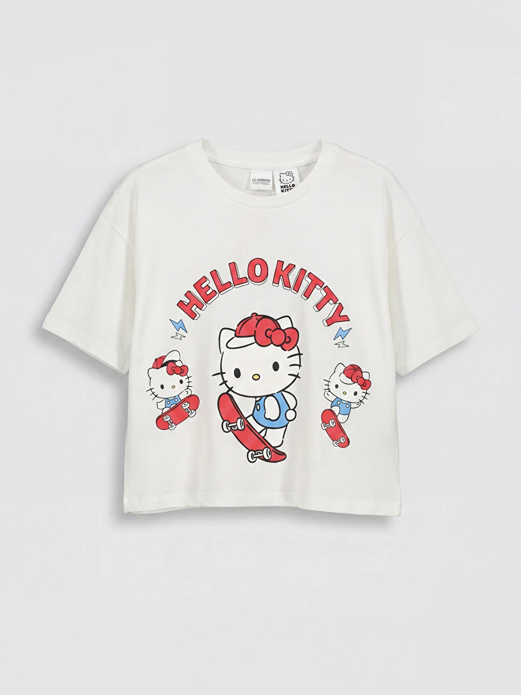LCW Kids Hello Kitty Štampani Šorts Komplet Za Devojčice