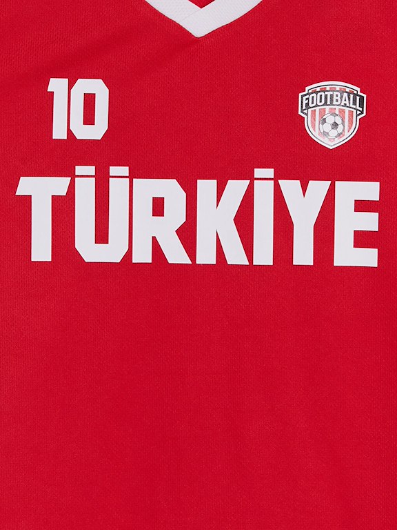 LCW Kids Dečija Majica Sa V Izrezom Sa Štampom Turske