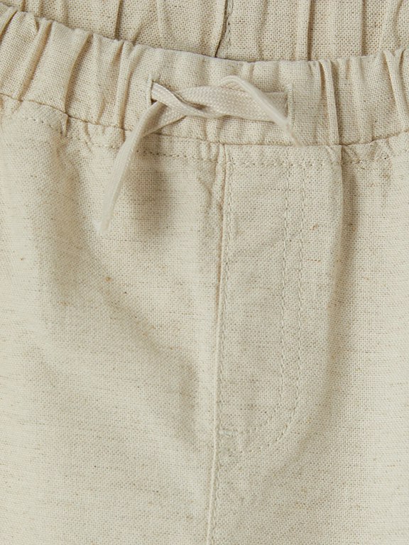 LCW Kids Dečije Pantalone Od Mešavine Lana Sa Elastičnim Strukom