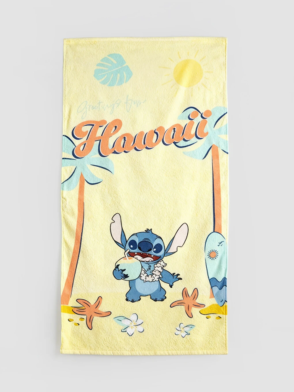 LCW ACCESSORIES Stitch Štampani Pamučni Peškir Za Plažu 70x150 Cm