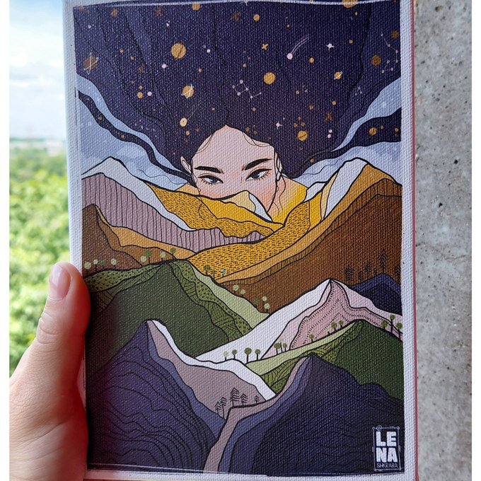 Majka priroda, print 1-umetnički print na platnu
