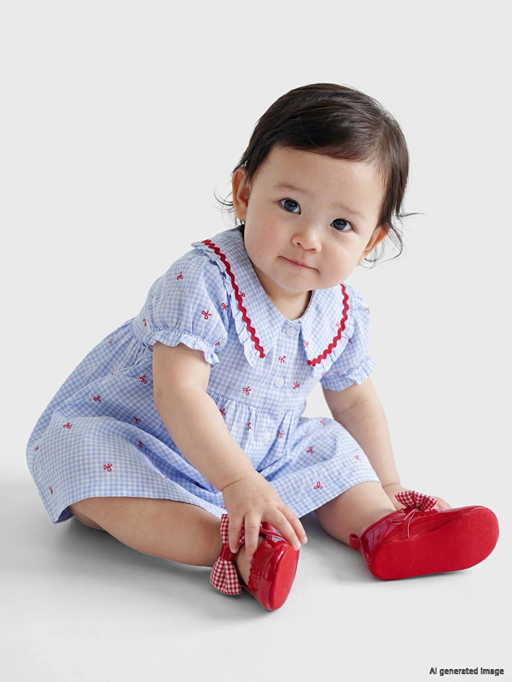 LCW baby Haljina Za Bebe Devojčice Sa Peter Pan Kragnom