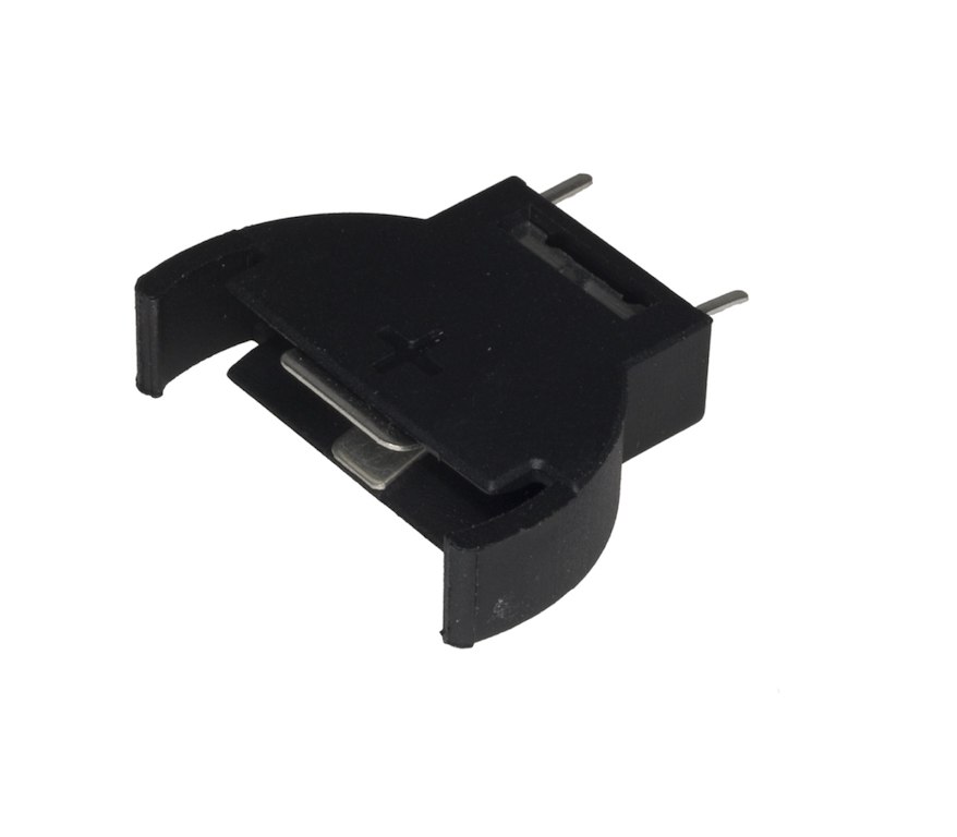 Kućište za bateriju CR2032 / CR2025, vertikalno za PCB (3 pina)