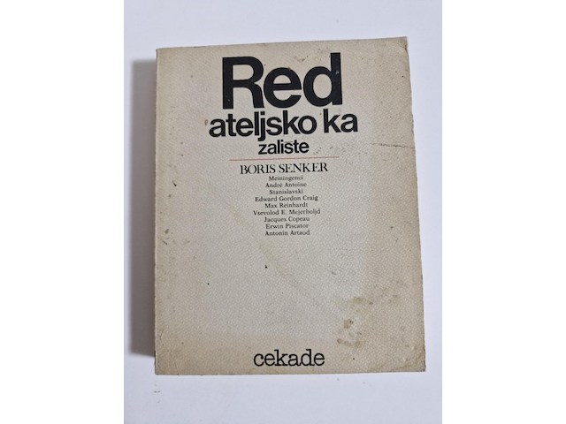 Redateljsko kazalište - Boris Senker
