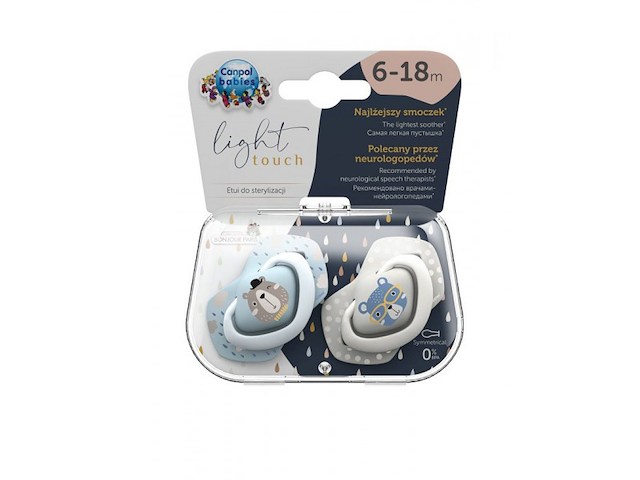 Canpol babies silikonska varalica 6-18M Bonjour Paris 2 kom 22/648 Blue