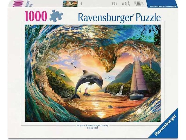 Puzzle slagalica 1000 delova Skok u zalasku sunca Ravensburger 12001711