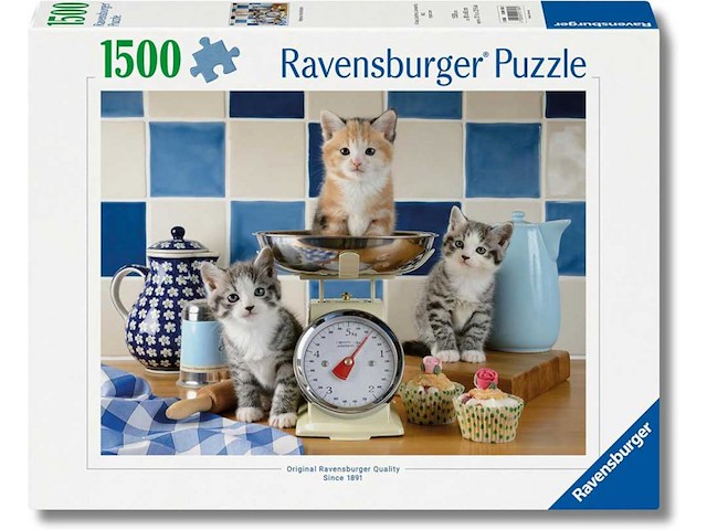 Puzzle slagalica 1500 delova Mačići u kuhinji Ravensburger 12001708