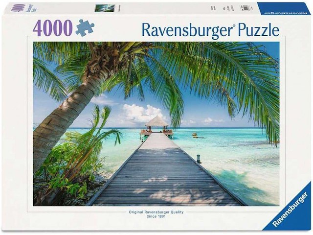 Puzzle slagalica 4000 delova Maldivi Plaža iz snova Ravensburger 12001737