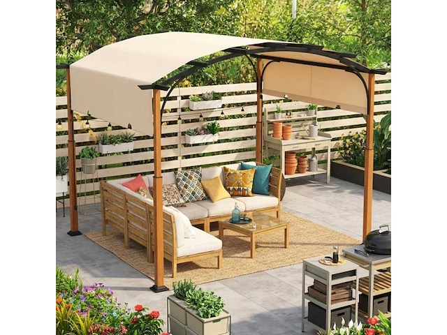 Pergola Sa Lučnim Krovom 3.6 x 3 m Venturo Prestige