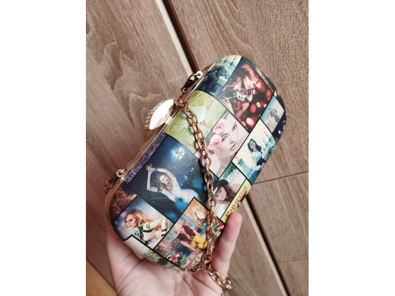 Efektna Pop-Art Pismo Tašnica Clutch