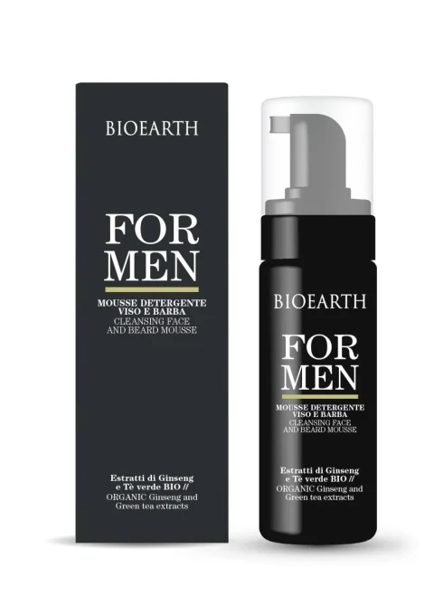 BIOEARTH MEN - Pena za brijanje i čišćenje lica