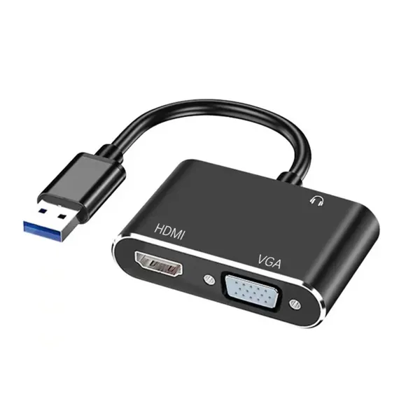 KONVERTOR USB3.0-HDMI VGA Aux 3.5mm