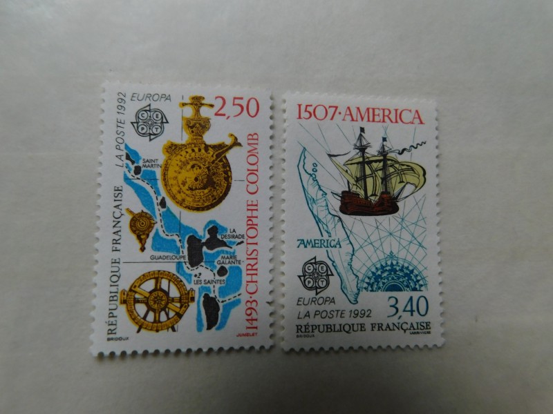 FRANCUSKA EUROPA 1992 KOMPLET ČISTA SERIJA