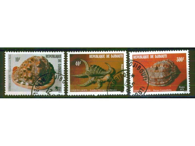 230 - Džibuti - Školjke - Žigosana serija