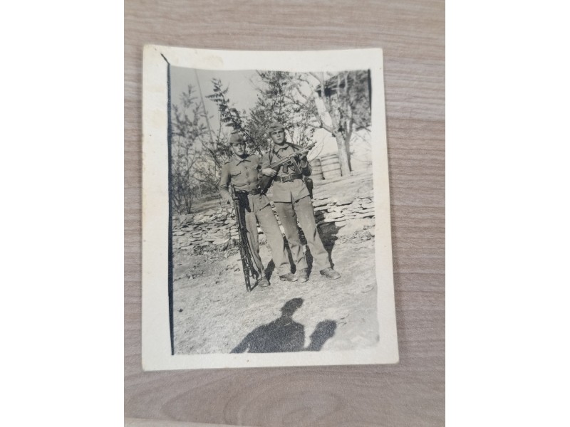 Vintage fotografija vojnici