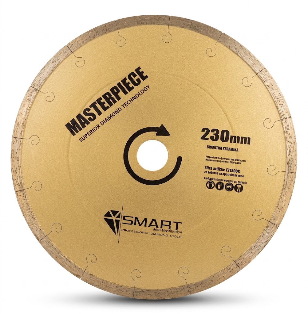 Dijamantska ploča MASTERPIECE za granitnu keramiku 230mm/25.4mm