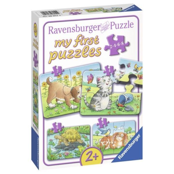 RAVENSBURGER PUZZLE - MOJE PRVE PUZZLE, 4 U 1, LJUBIMCI