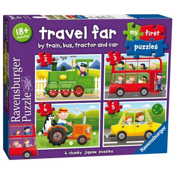 RAVENSBURGER PUZZLE - MOJE PRVE PUZZLE, 4 U 1, PREVOZNA SREDSTVA
