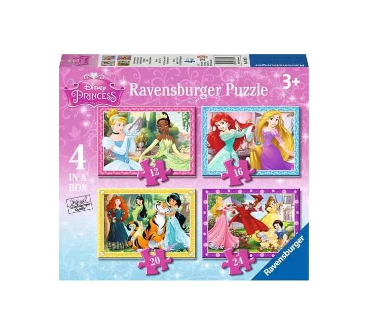 RAVENSBURGER PUZZLE - DIZNIJEVE PRINCEZE, 4 U 1