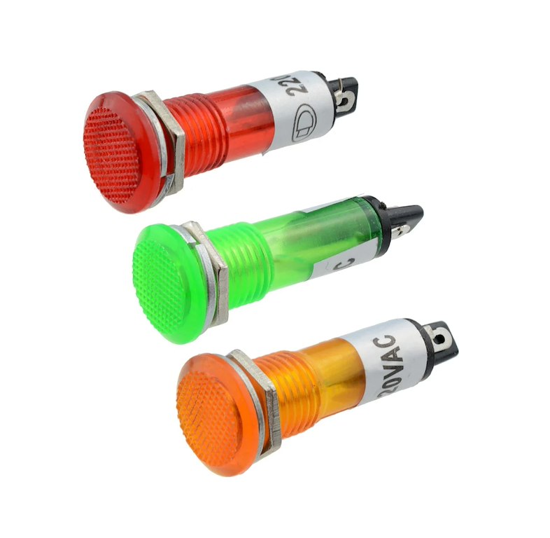Signalna lampica XD10-1 Crvena 220V 10mm (Tinjalica)