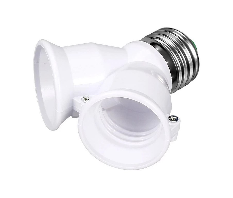 Adapter za sijalično grlo sa E27 na 2xE27 – Razdelnik za dve sijalice