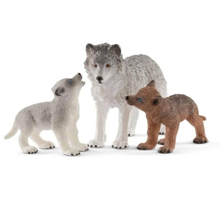 SCHLEICH IGRAČKA PORODICA VUKOVA - VUČICA I BEBE