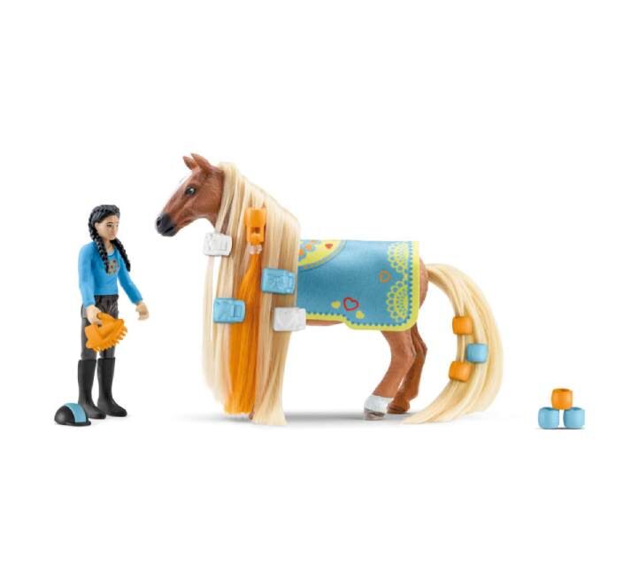 SCHLEICH IGRAČKA SET ZA ULEPŠAVANJE, KIM & CARAMELO