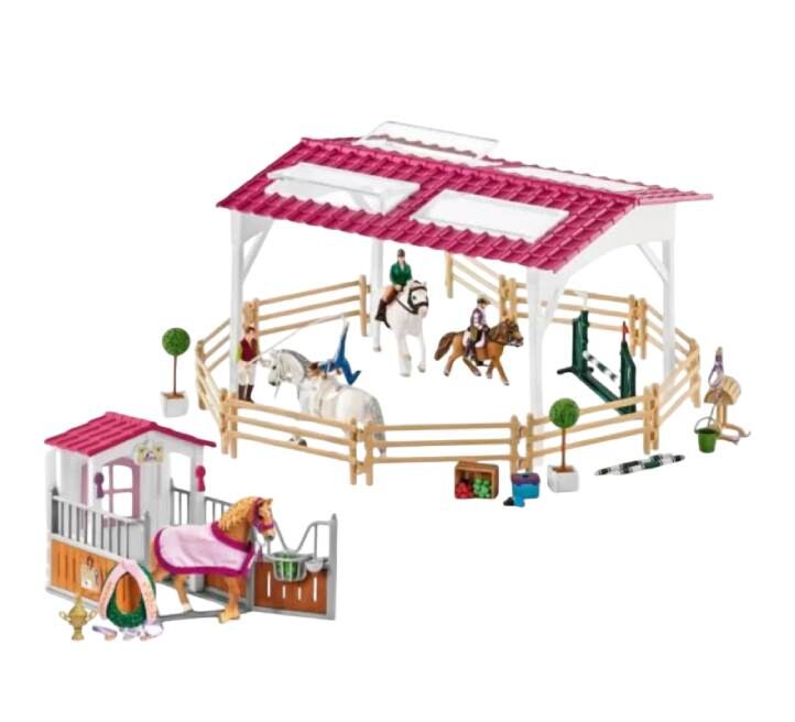 SCHLEICH IGRAČKA SET SA ARENOM ZA JAHANJE I ŠTALOM