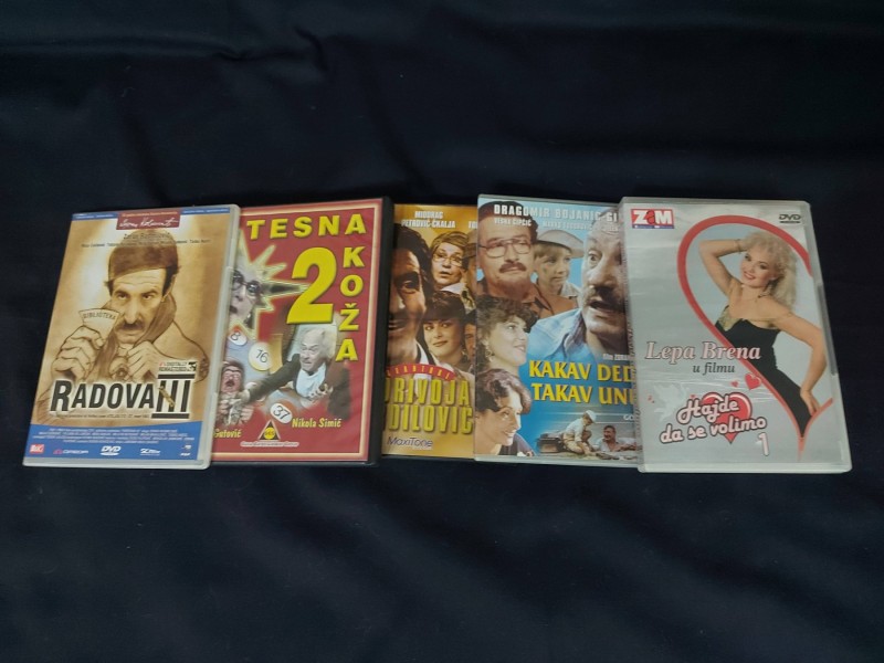 DVD domaci filmovi 5 kom
